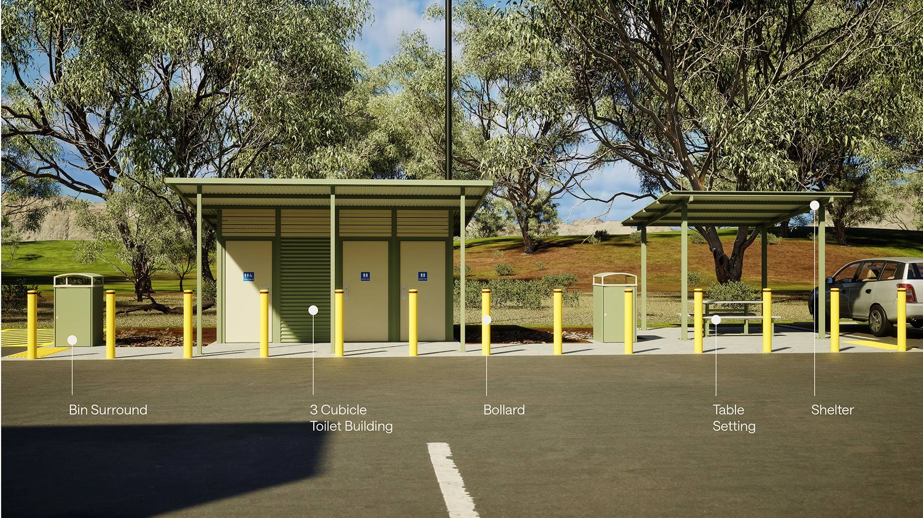 Public Toilet Buildings for Roadside Rest Stops | Modus Australia Restrooms